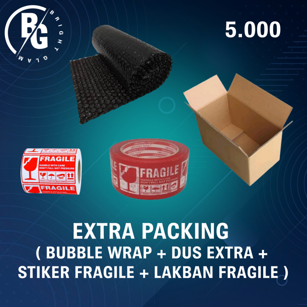 Jual BIAYA EXTRA PACKING ( BUBBLE WRAP + DUS EXTRA + STIKER FRAGILE ...