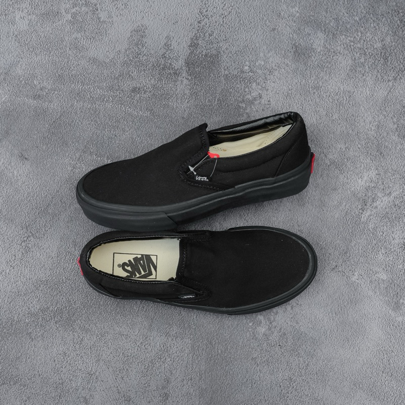 Jual Vans Slip on All Black Original | Shopee Indonesia