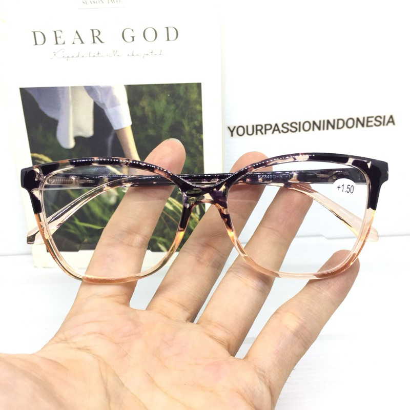Jual KZ340 Kacamata Baca Double Cewek +1.00 sd +3.00 Kacamata Jalan Dan ...