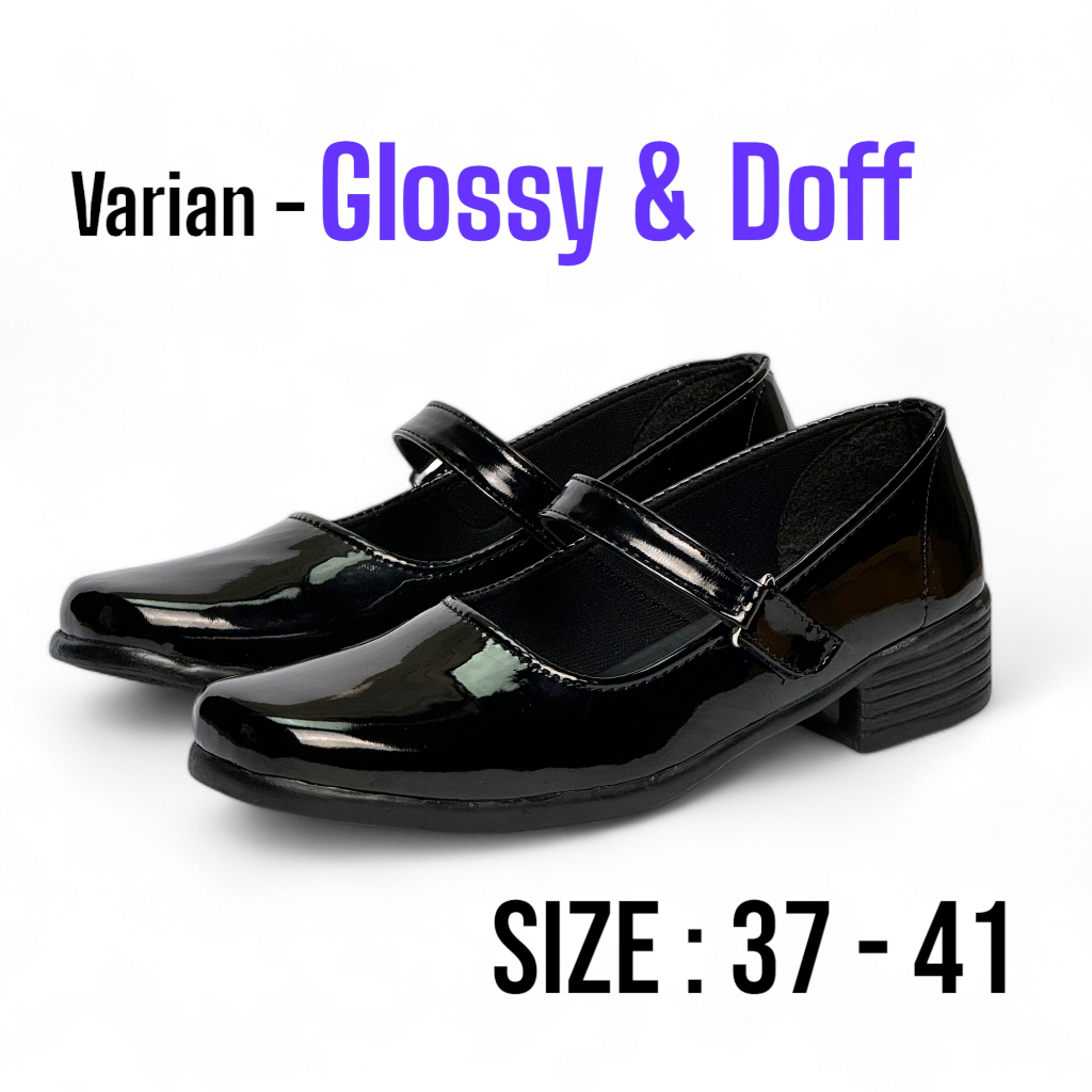 Jual sepatu pantofel wanita sepatu kantor wanita glossy / sepatu guru ...