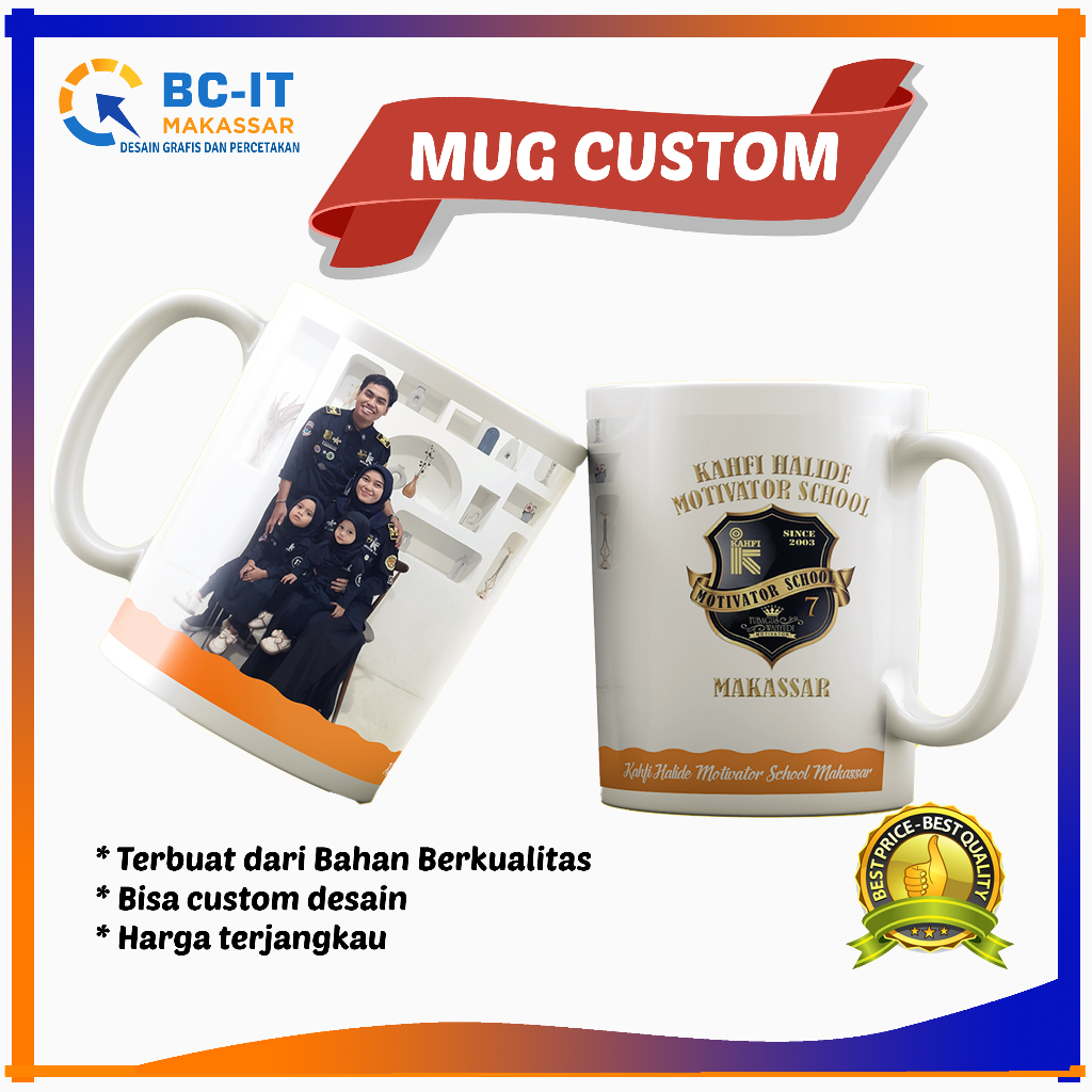 Jual Cetak Gelas Mug Custom Design Nama Premium | Shopee Indonesia