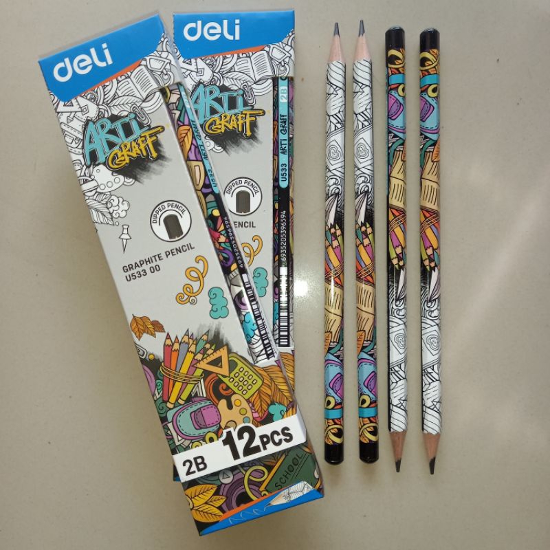 Jual Pensil Kayu Pencil Deli 2B U533 00 Batik ( 12 Pcs ) [ Original ...