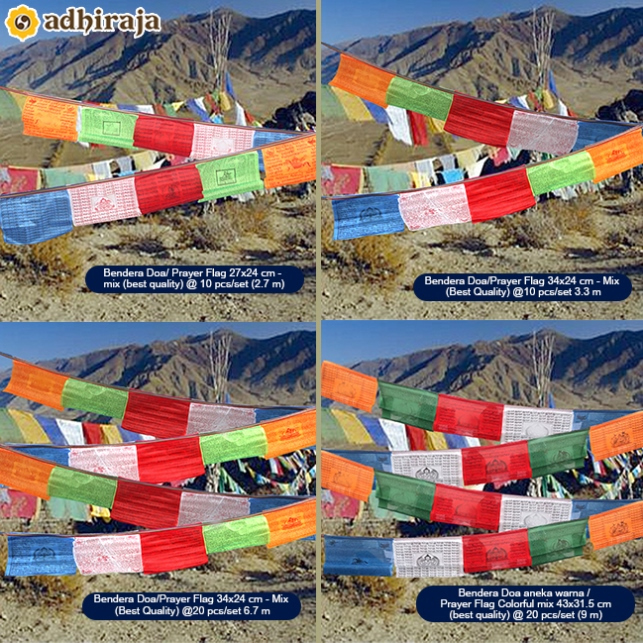 Jual Bendera Doa/ Prayer Flag - mix (best quality) all varian | Shopee ...