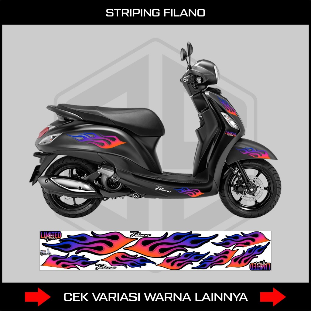 Jual STRIPING FILANO MOTIF API STIKER FILANO FIRE | Shopee Indonesia