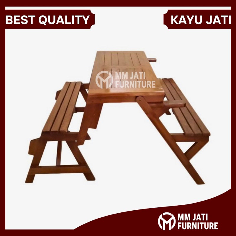 Jual Meja Kursi Lipat Magic Multifungsi Meja Teras Cafe Taman Hotel ...