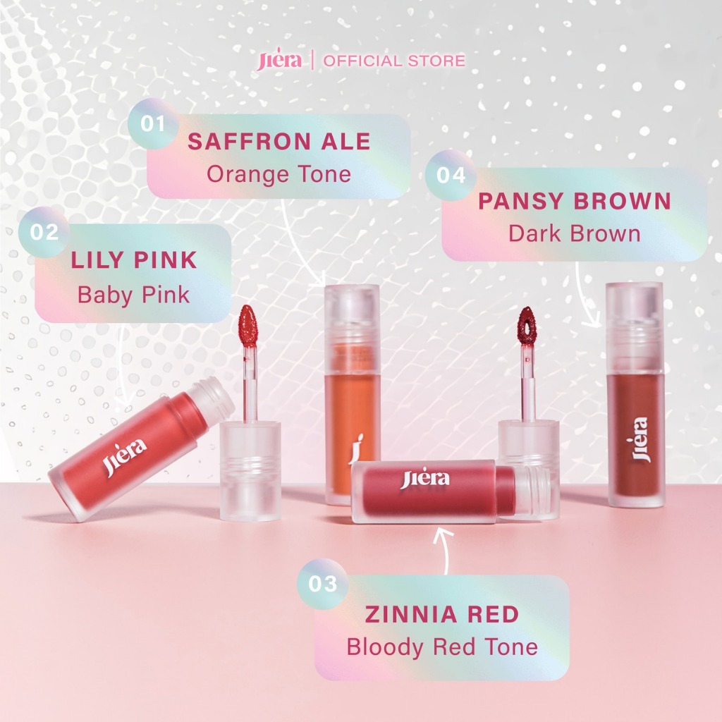 Jual JIERA Lip Peptint | Shade 0.1 Saffron Ale - Lip Tint Peptide ...