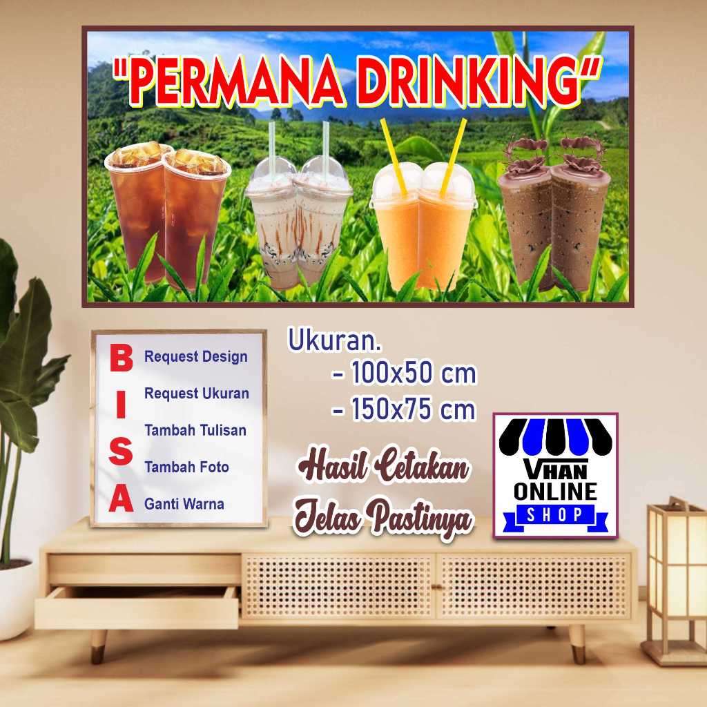 Jual Cetak Spanduk Banner Es Teh, Capcin, Jus dan Es Coklat | Shopee ...
