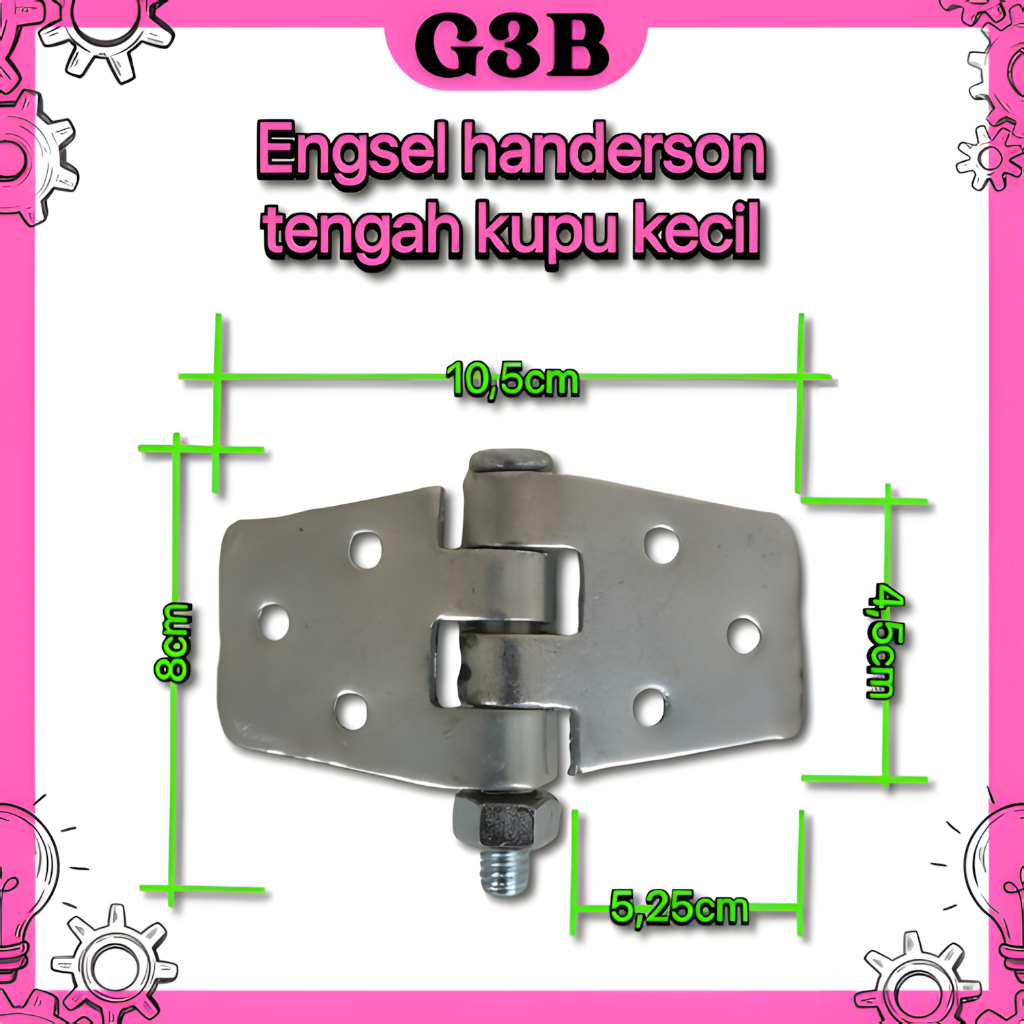 Jual engsel tengah lipat sayap kupu kecil pintu handerson henderson ...