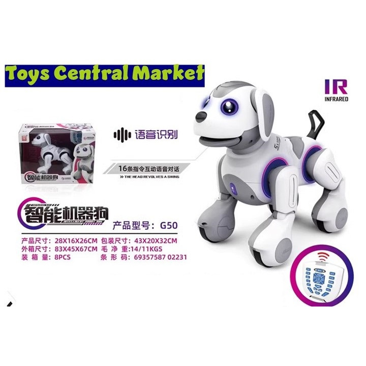 Jual Mainan ROBOT anjing pintar, mainan interaktif AI kecerdasan buatan ...