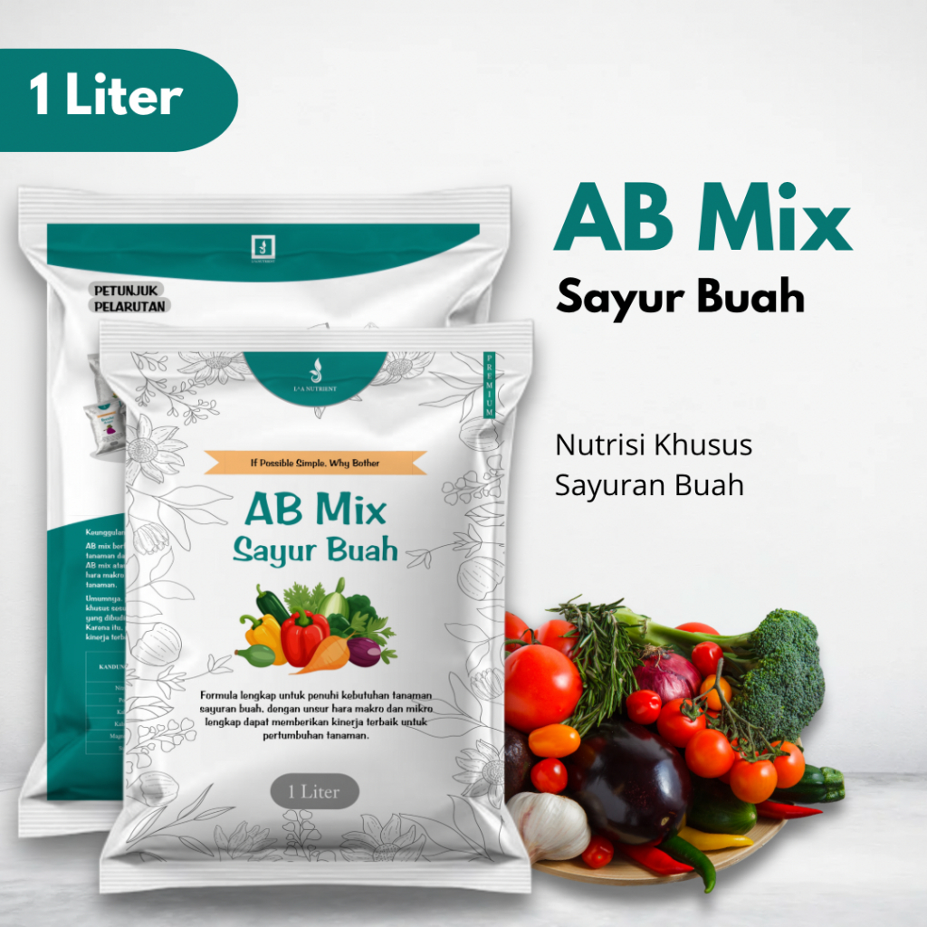 Jual Nutrisi AB Mix LA NUTRIENT Pekatan 1 Liter Untuk Sayur Buah dan ...
