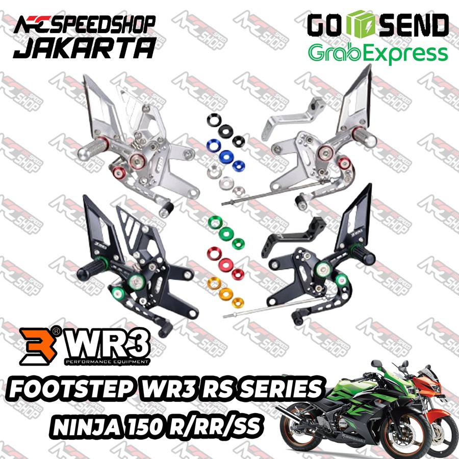 Jual Underbone Footstep Foot Step Racing WR3 V1 V2 RS Ninja 150 KRR KR ...