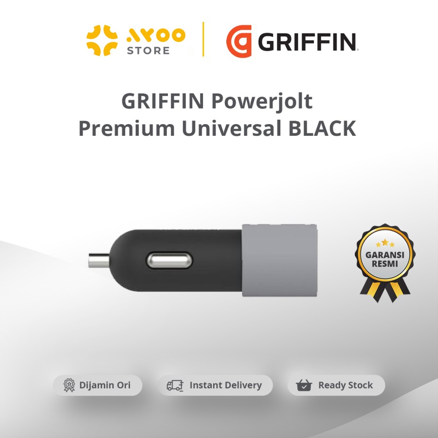 Jual GRIFFIN Powerjolt Premium Universal, BLACK (GC43092) | Shopee ...