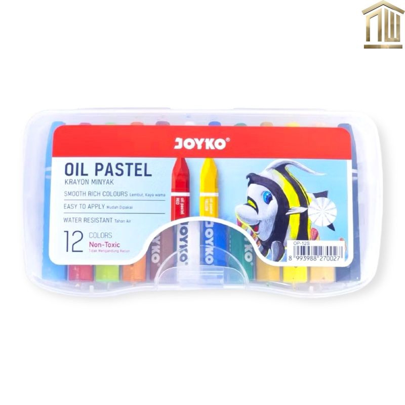 Jual Crayon Joyko Oil Pastel-12S 12 Warna | Shopee Indonesia