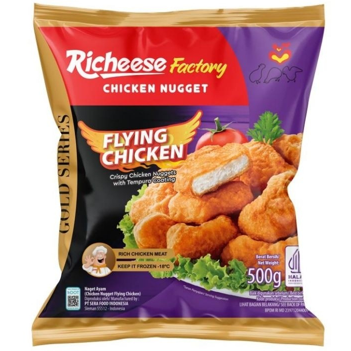 Jual RICHEESE FLYING CHICKEN NUGGET TEMPURA COATING 500 GR | Shopee ...