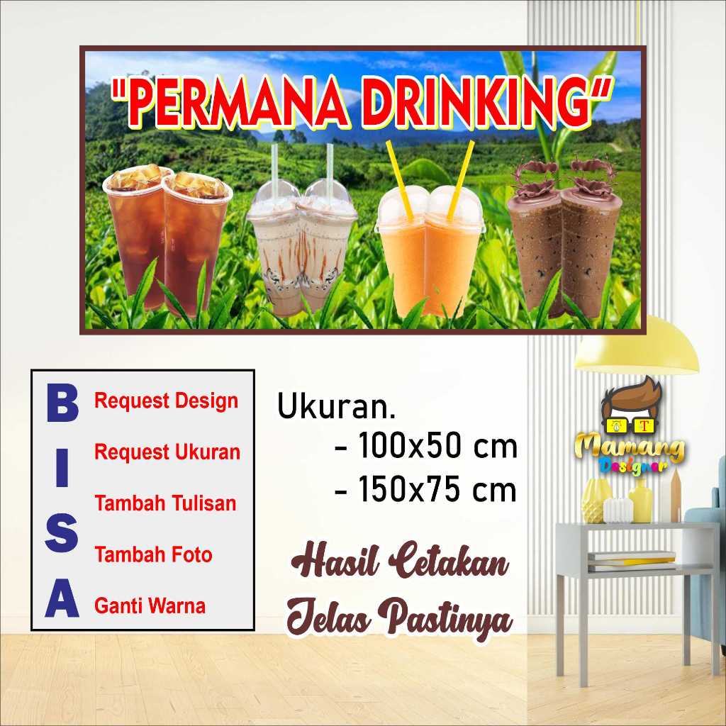 Jual Cetak Spanduk Banner Es Teh, Capcin, Jus dan Es Coklat bb | Shopee ...