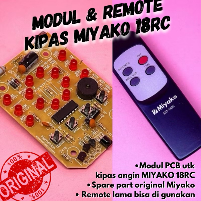 Jual MODUL KIPAS MIYAKO KST-18RC KIPAS MIYAKO 18” PCB KIPAS MIYAKO 18 ...