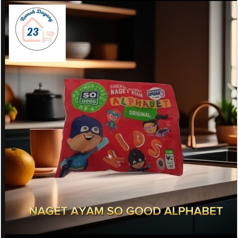 Jual so good chicken nugget alphabet original 400gr | Shopee Indonesia