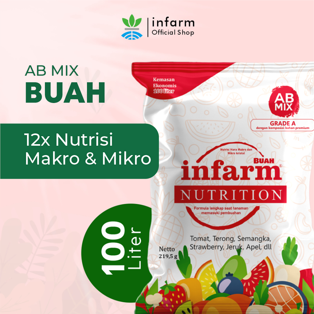 Jual INFARM - Nutrisi Ab Mix Buah Untuk 100 Liter Pupuk Konvensional ...