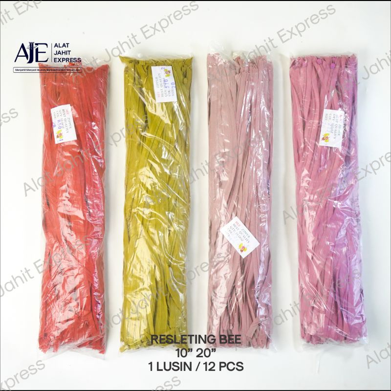 Jual Resleting Jepang BEE Lusinan 10 inci 20 inci | Shopee Indonesia