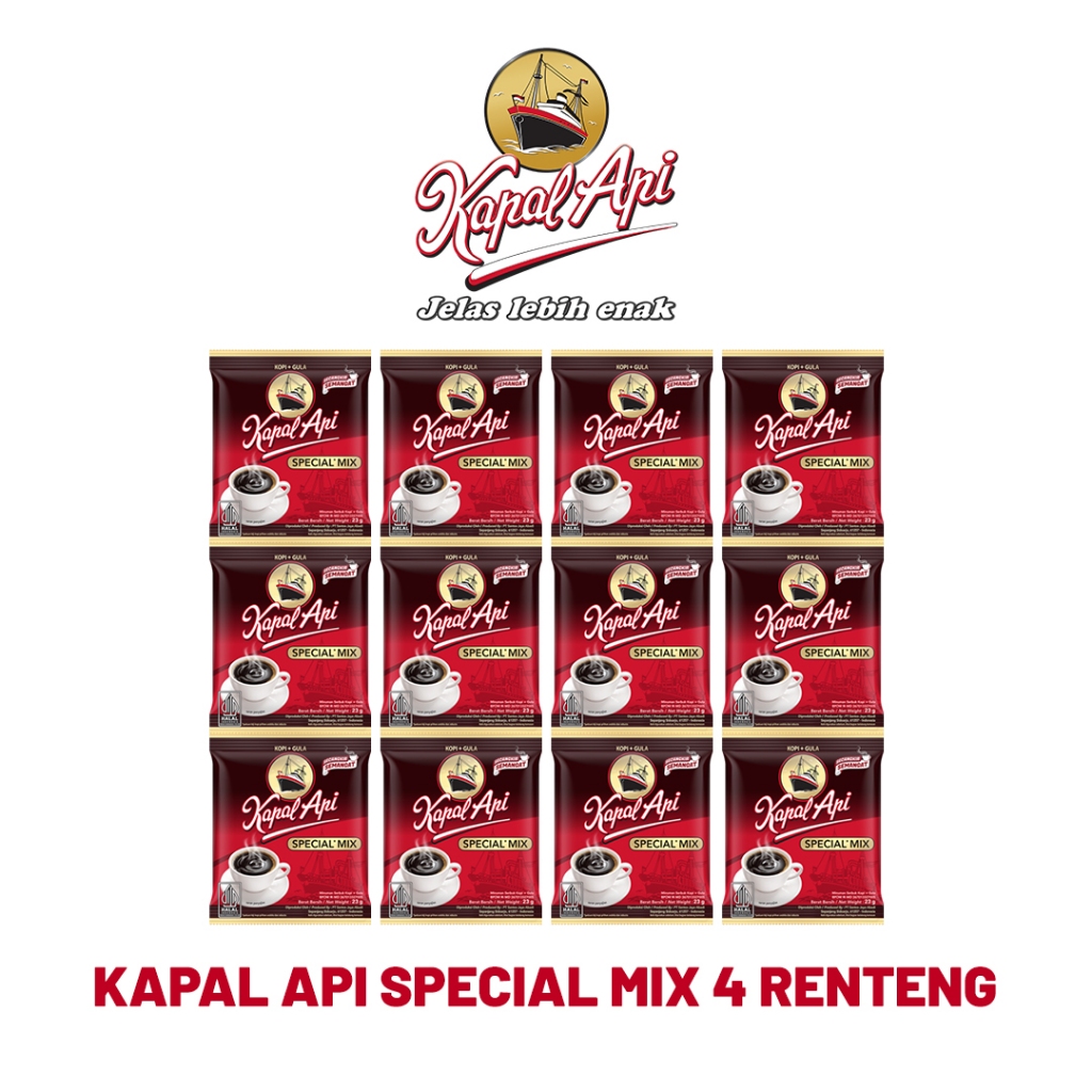 Jual KAPAL API Special Mix 4 Renteng (10 x 23 gr) | Shopee Indonesia