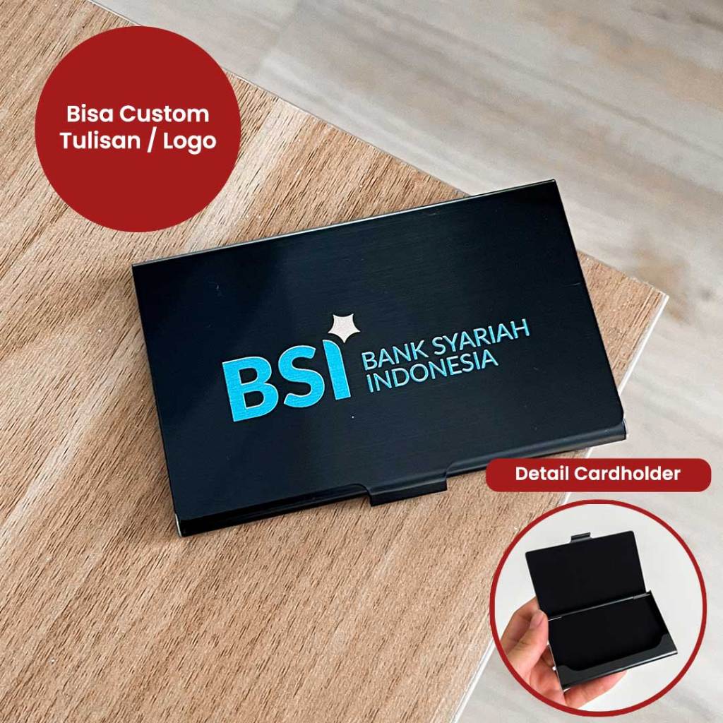 Jual Card Holder UV Print Custom Gambar Logo Kado Tempat Kartu Nama ...