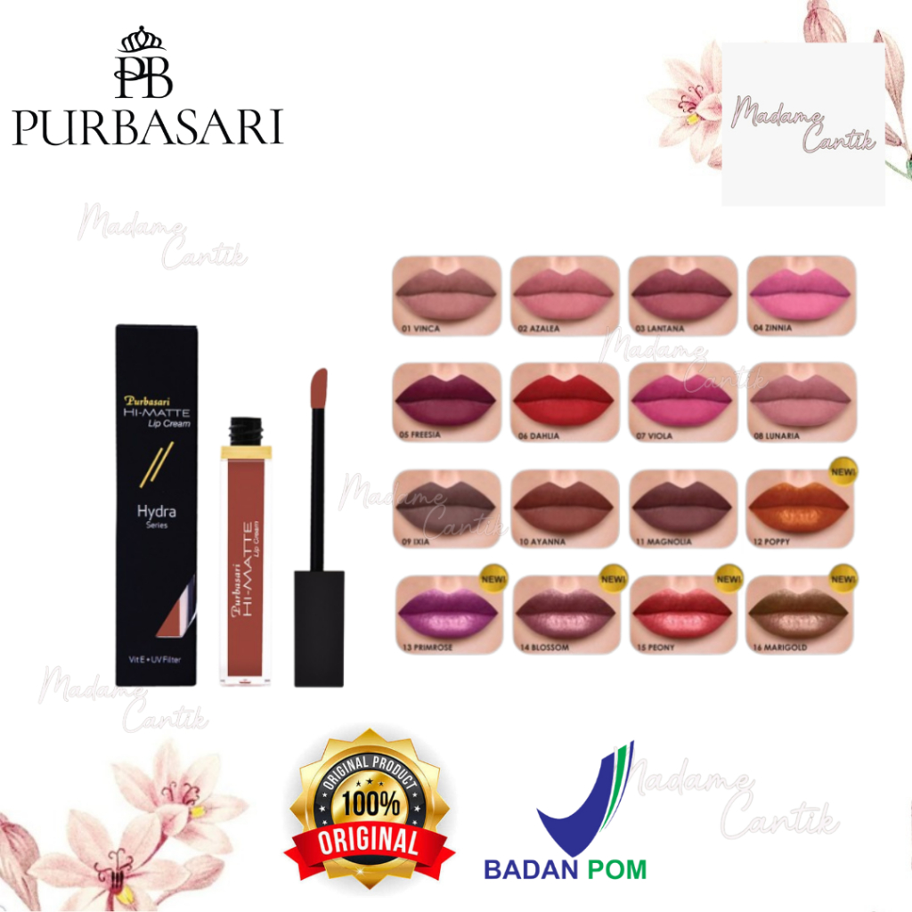 Jual MADAME PURBASARI HI-MATTE LIP CREAM - LIPCREAM MATTE BY PURBASARI ...