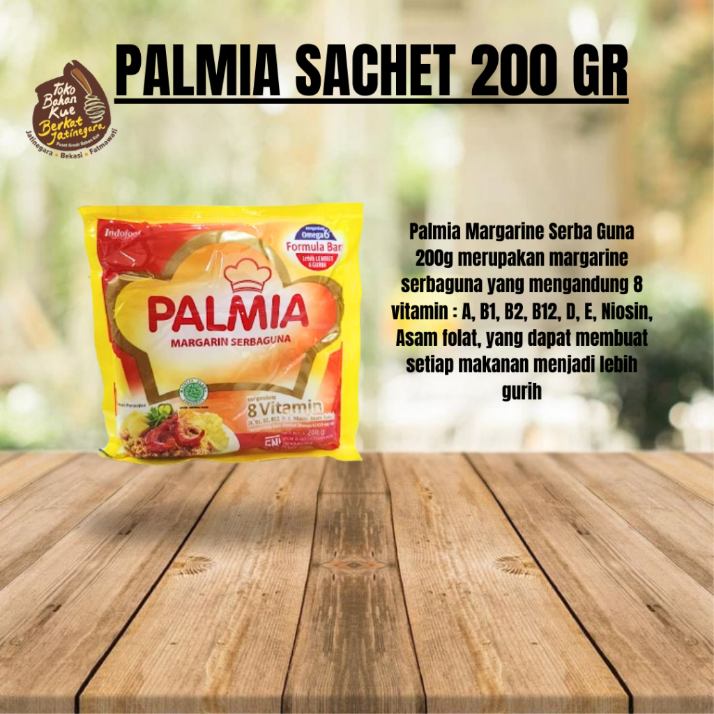 Jual PALMIA SACHET 200 GRAM / MARGARINE PALMIA SERBAGUNA / PALMIA ...