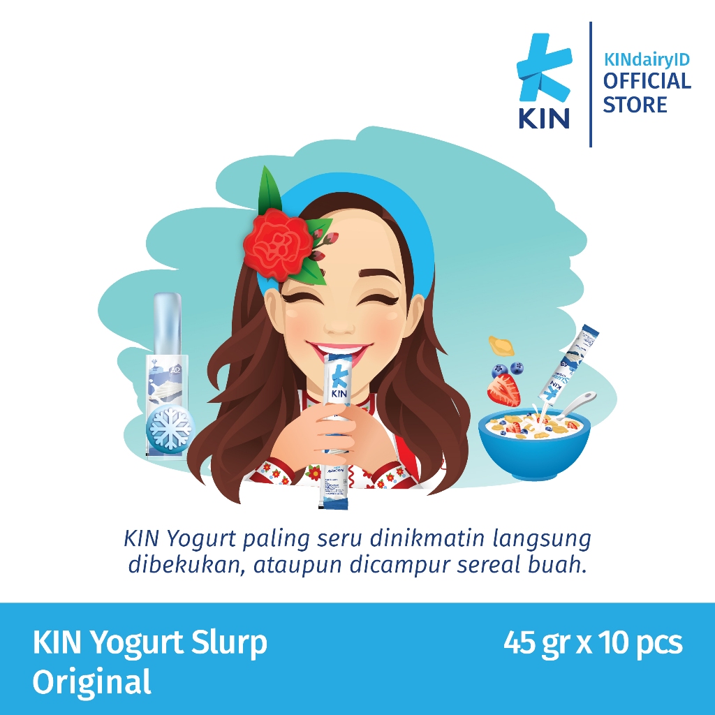 Jual KIN Yogurt Slurp Original 45 g | Shopee Indonesia