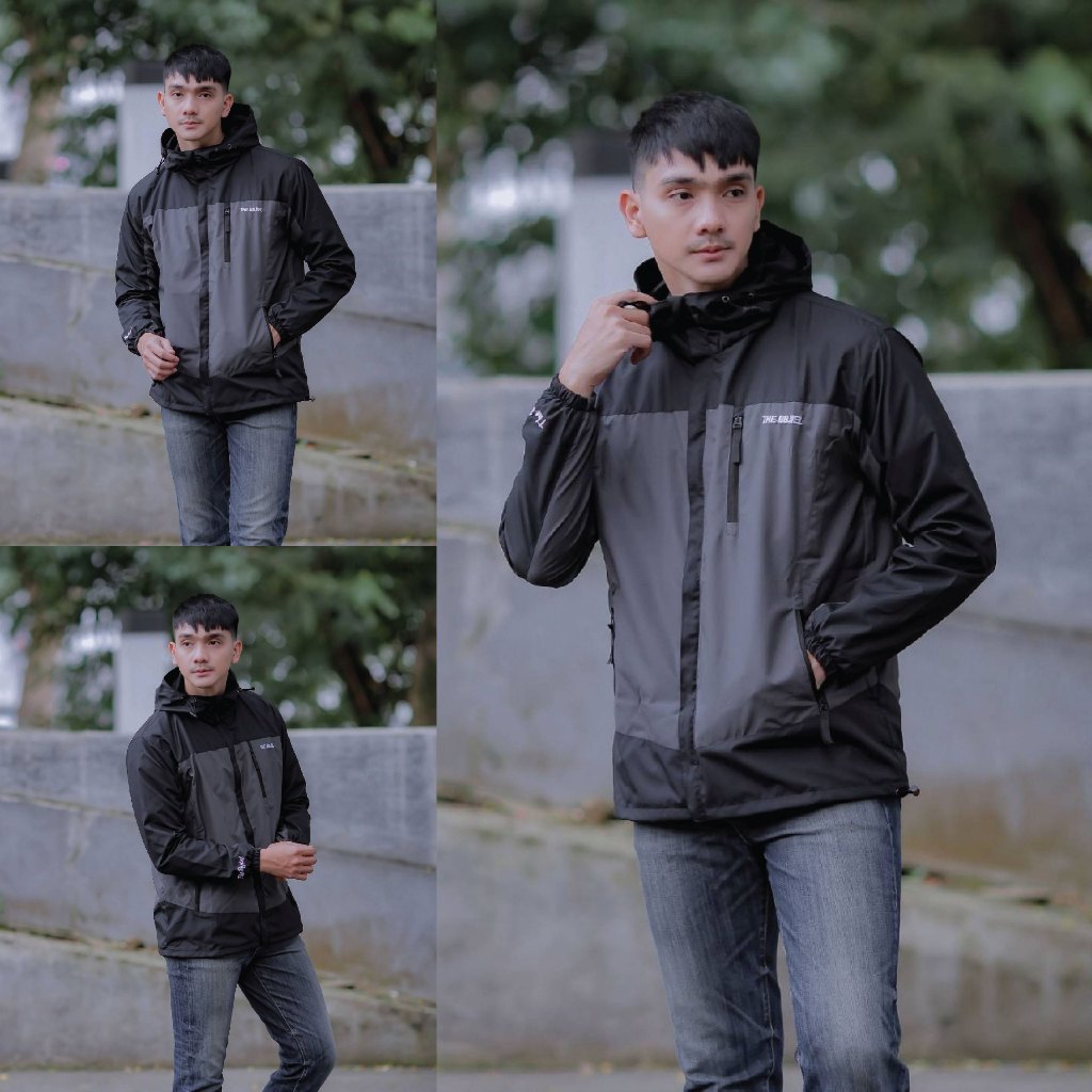 Jual Jaket Parasut Waterproof Windbreaker Tactical Kombinasi Pria ...