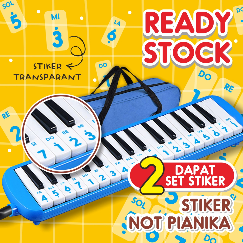 Jual Stiker Not Pianika | Sticker Tuts Pianika Ready Stock | Shopee ...