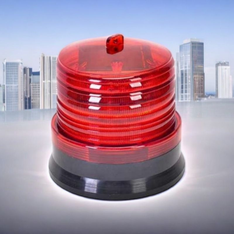 Jual solar LED traffic warning light rechargeable magnetic ip67 lampu ...