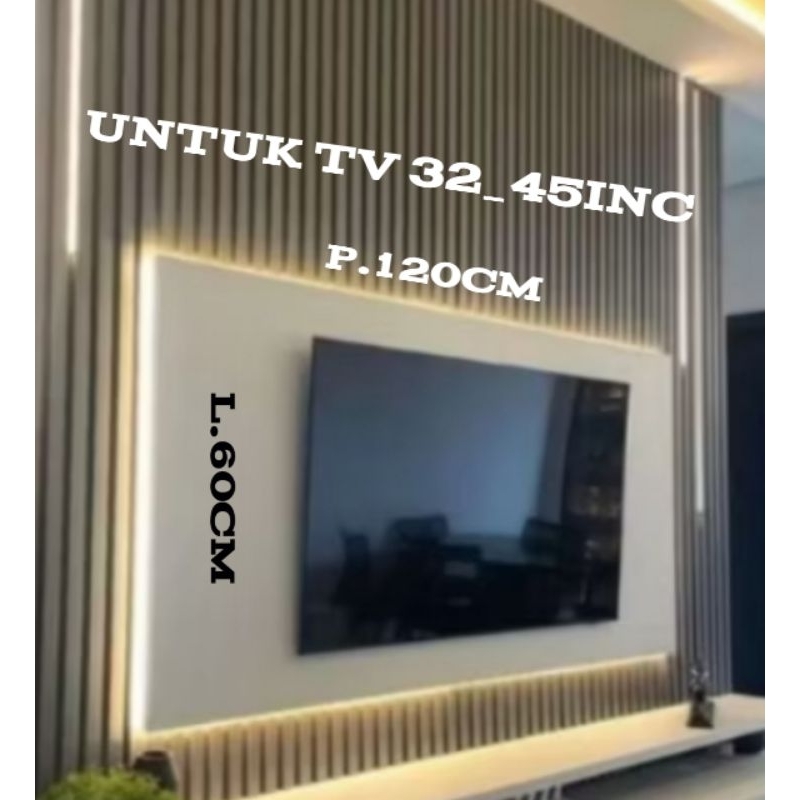 Jual Backdrop Tv led untuk Ukuran P.120cm x L.60cm UNTUK TV 32_45INC ...