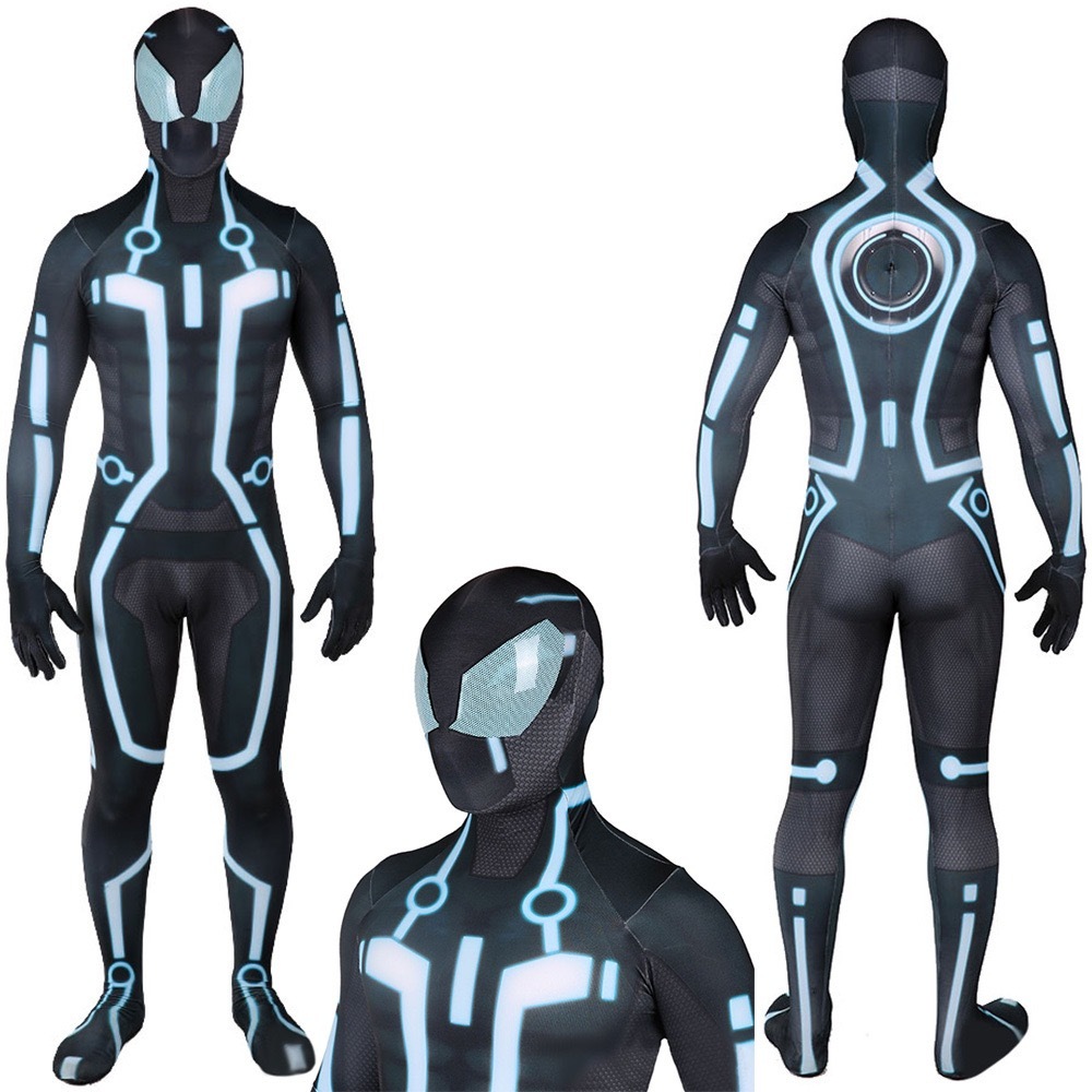 Jual Movie Tron: Legacy Cosplay Costume Jumpsuit Sam Flynn Quorra ...
