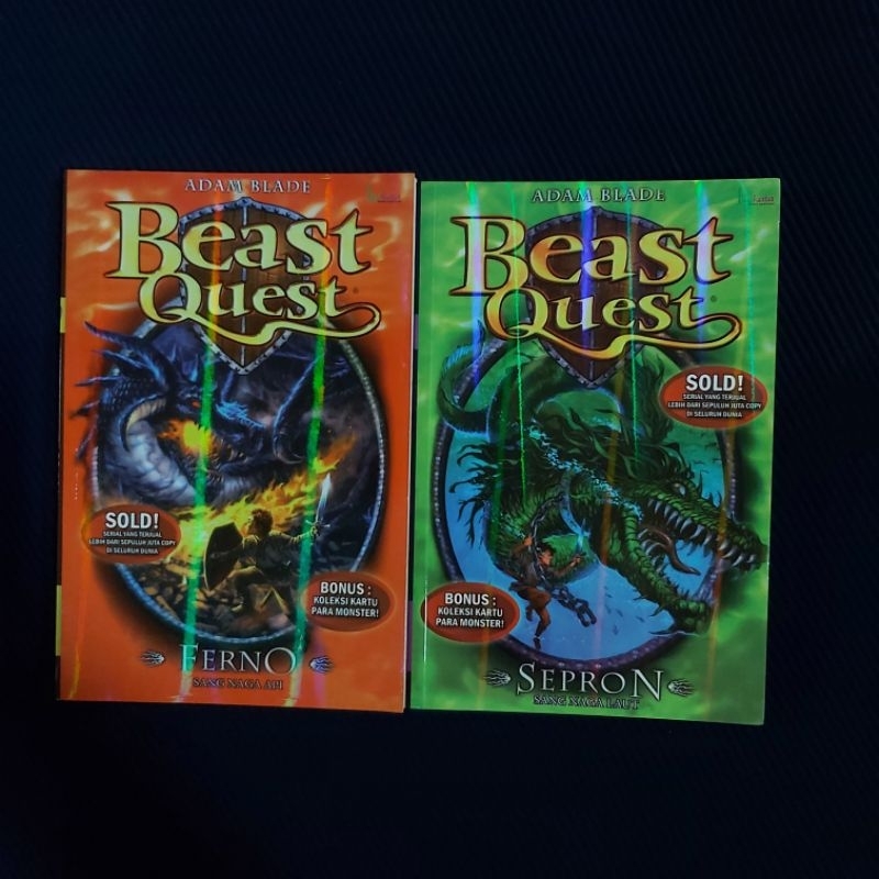 Jual Buku Original Novel Fantasi Langka ︎ Beast Quest [ Ferno & Sepron ...