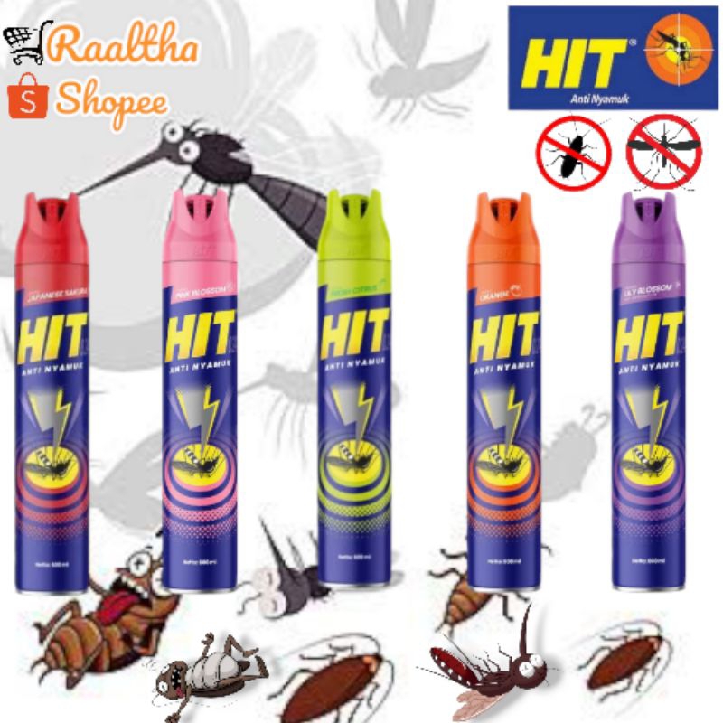 Jual hit aerosol anti nyamuk&kecoa 600ml | Shopee Indonesia