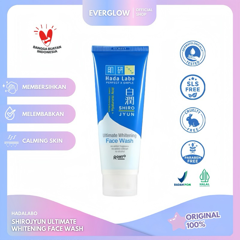 Jual Hada Labo Shirojyun Ultimate Whitening Face Wash - 100gr (Removes ...