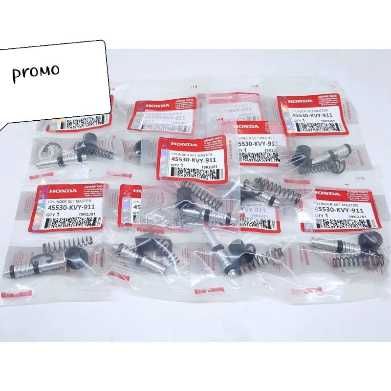 Jual grosir isi (10) KVY seal master rem kit depan beat spacy vario ...