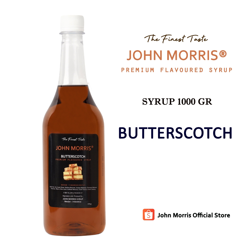 Jual JOHN MORRIS Butterscotch Syrup 1000 gr | Shopee Indonesia