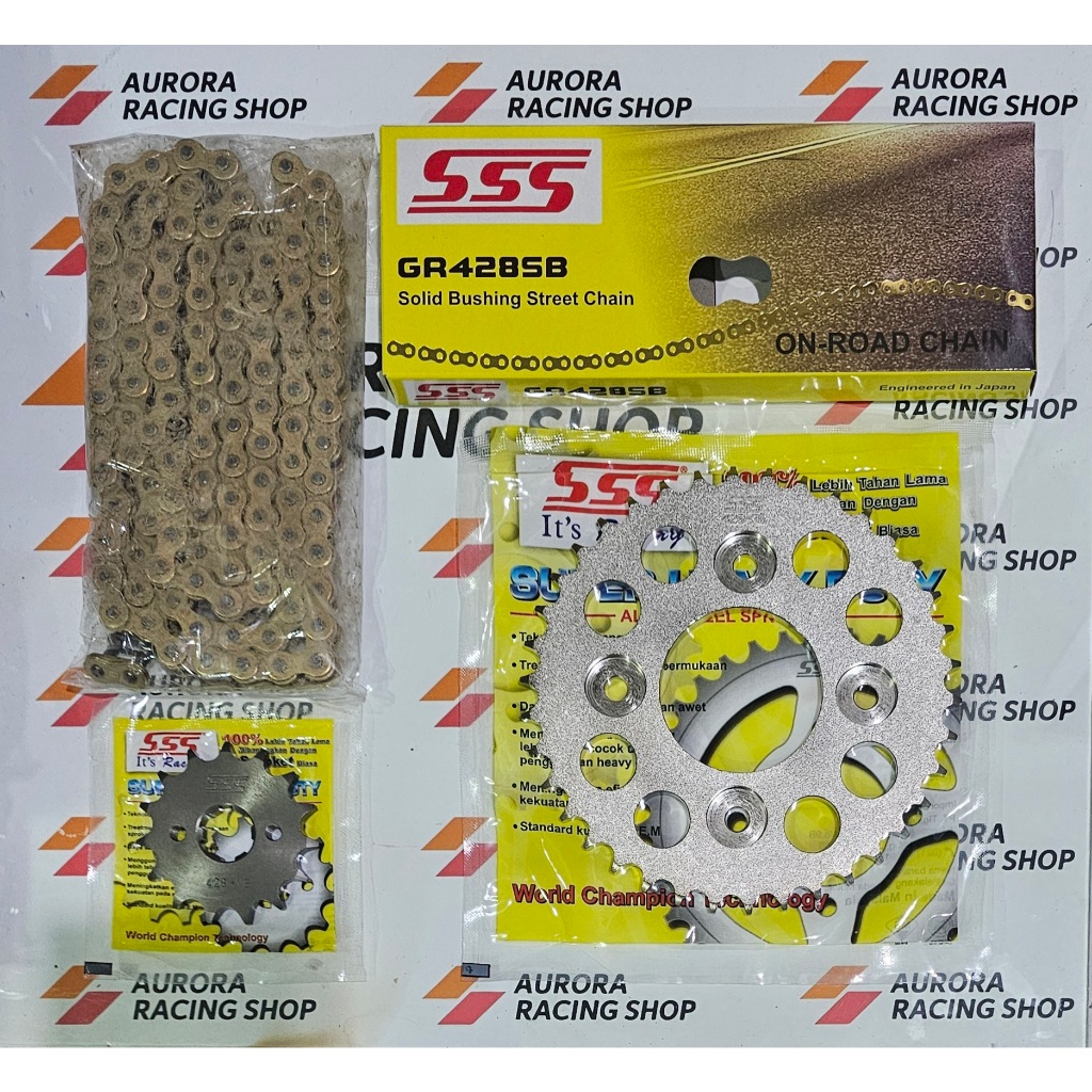 Jual GEAR SET SSS 428 SUPRA X 125 - SUPRA X 125 HELM IN - BLADE - REVO - SUPRA FIT NEW ...