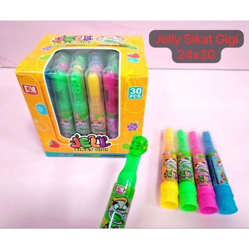 Jual Permen Cemilan Snack Jelly Sikat Gigi Pelangi Mainan Anak Murah ...