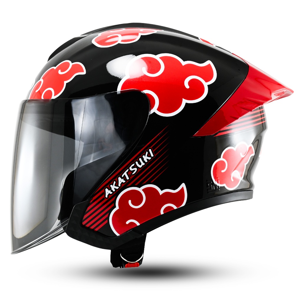 Jual Helm Half Face NSX AVATAR Helm Motif Monster dan Akatsuki SNI ...