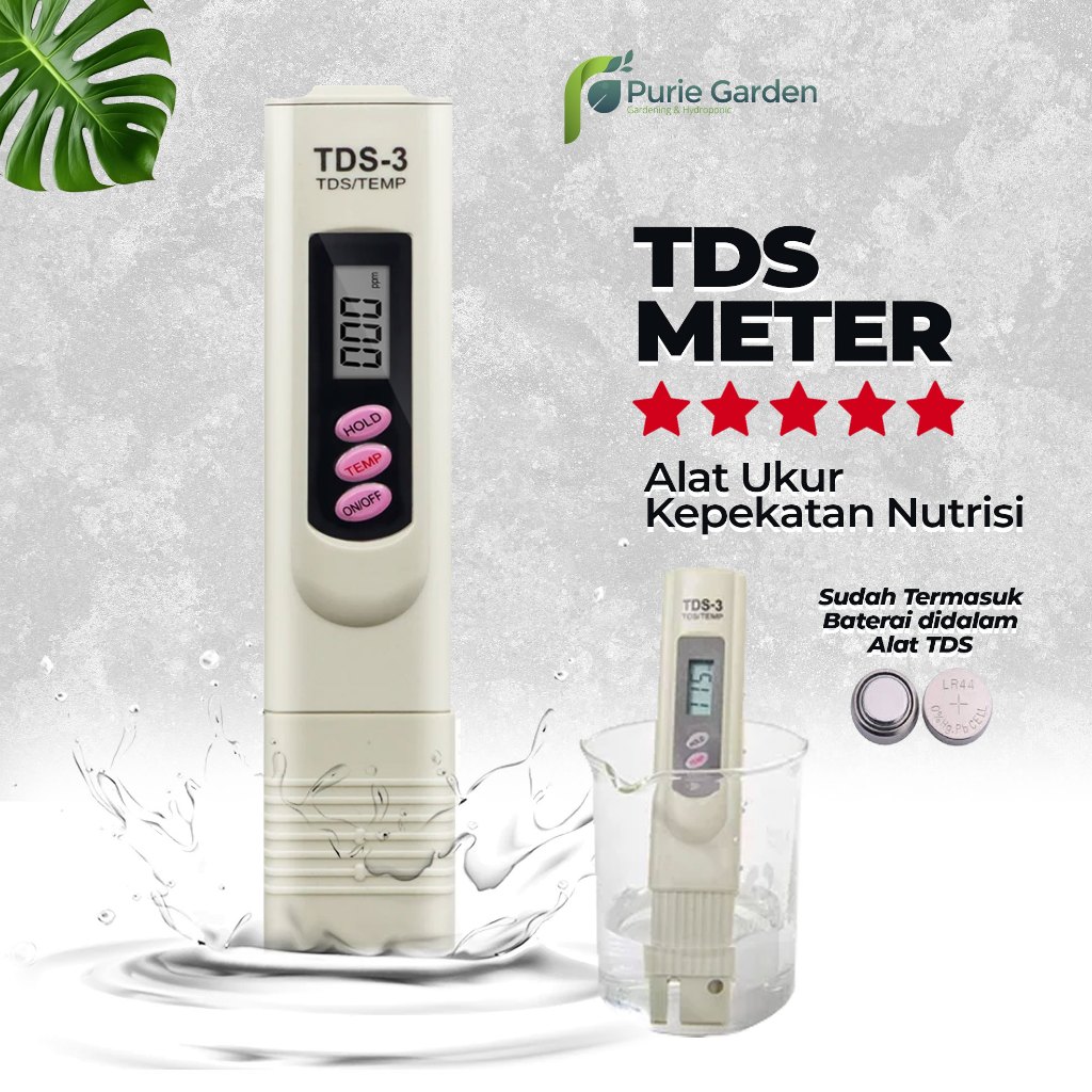 Jual TDS Meter Alat Ukur Hidroponik Hold | Shopee Indonesia