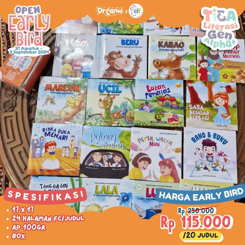 Jual BUKU EARLY BIRD LITERASI GEN ALPHA+ | Shopee Indonesia