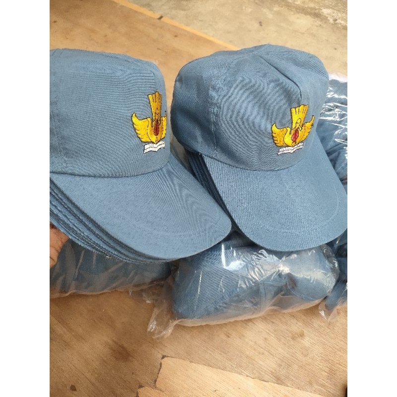 Jual topi sekolah sma 10pcs depan bordir | Shopee Indonesia