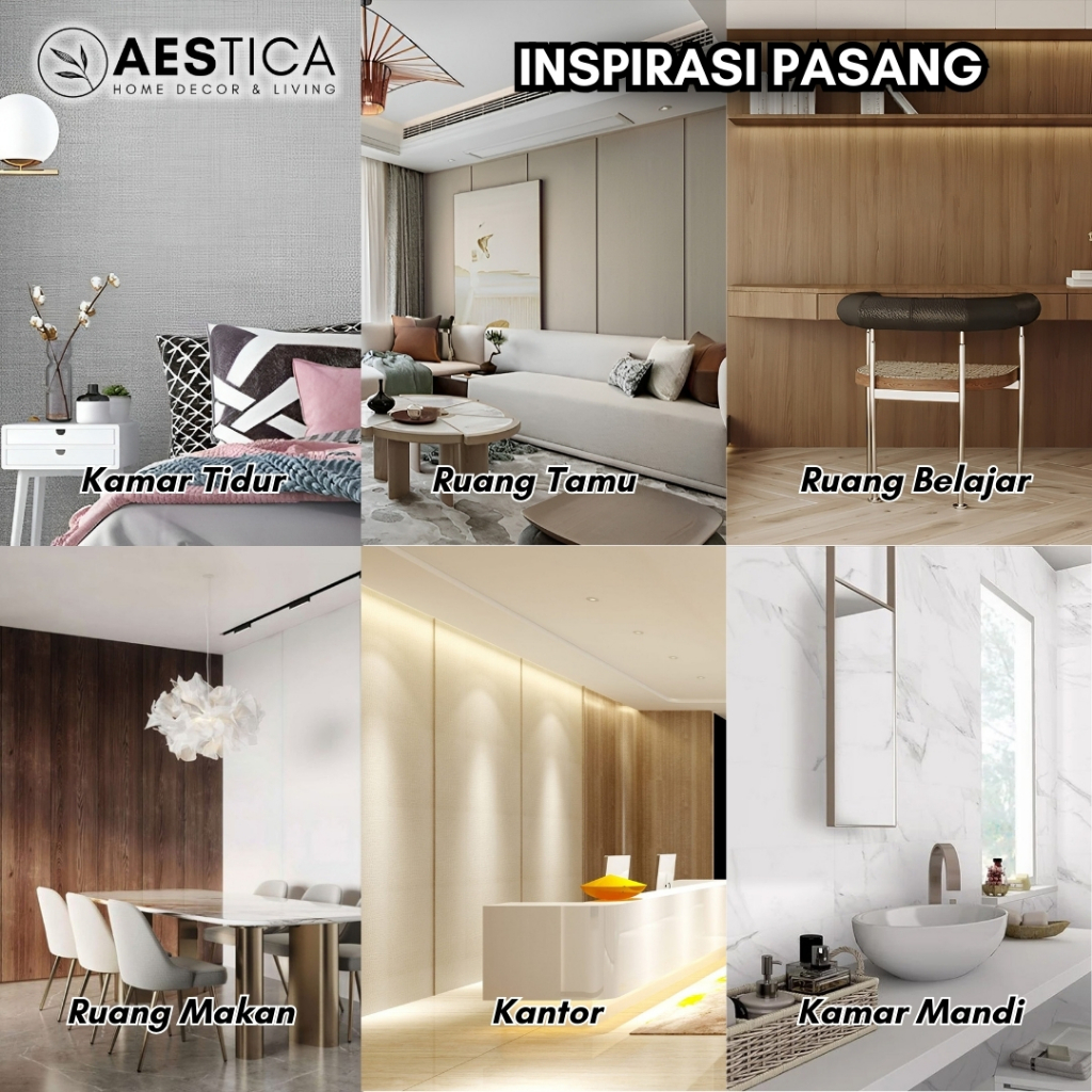 Jual Flexi Board Wall Panel Bamboo Wood Fiber Papan Marmer Glossy ...