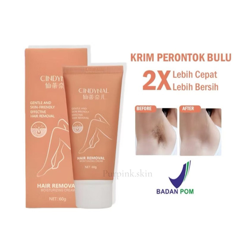 Jual Bpom Cindynal Hair Removal Moisturizing Krim Pencabut Penghilang ...