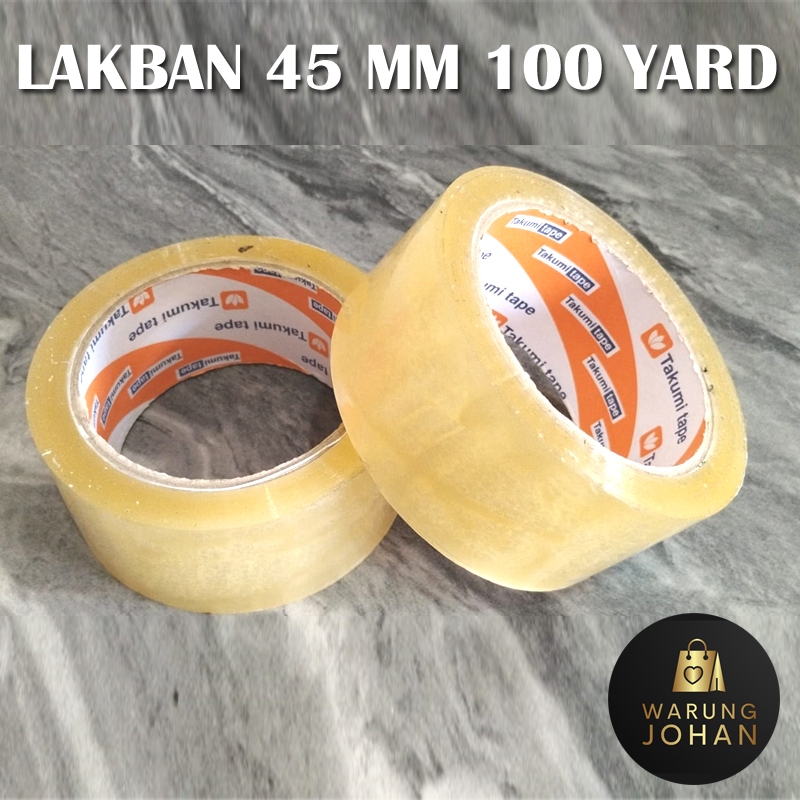 Jual LAKBAN BENING / LAKBAN OPP / LAKBAN 100 YARD X 45 MM MURAH ...