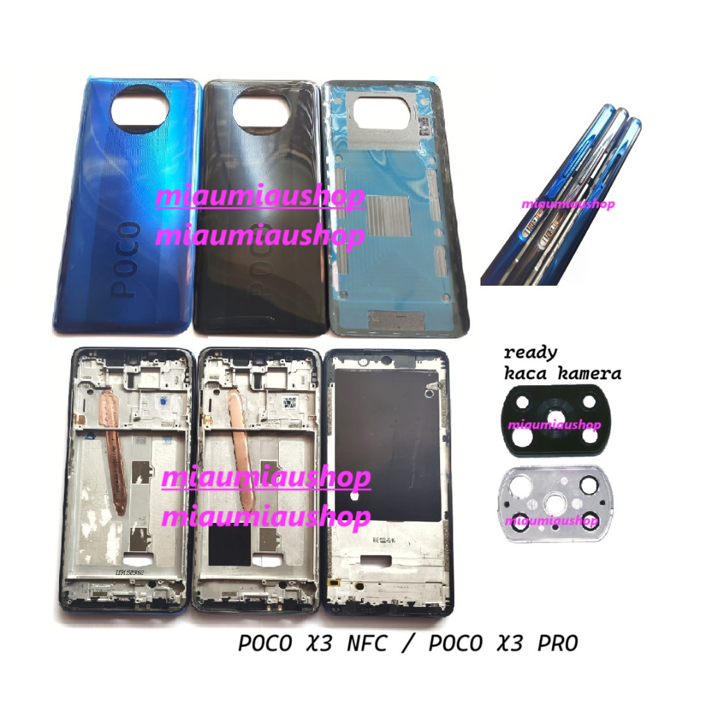 Jual BACK CASING + TULANG FRAME CASING HOUSING XIAOMI POCO X3 NFC X3 ...