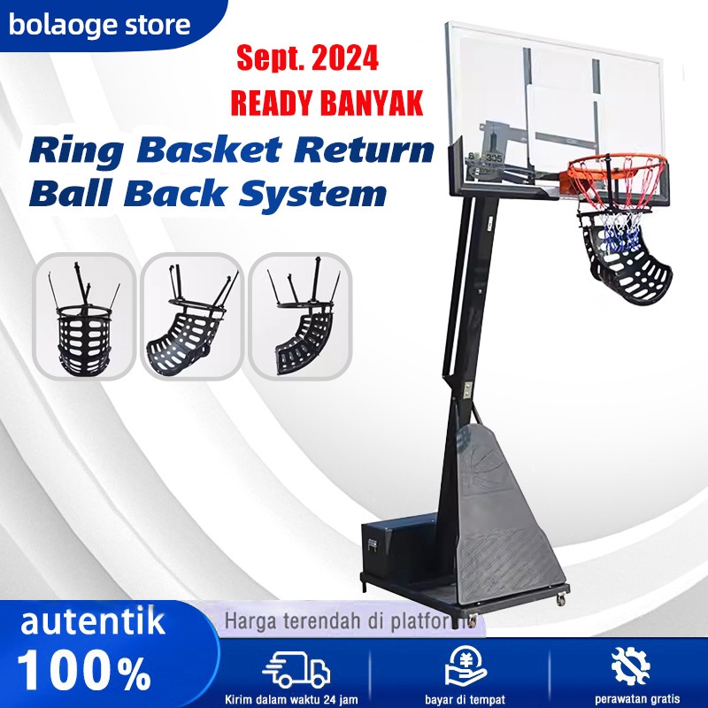 Jual Alat Bantu Ring Basket Ball RETURN Lempar Kembali Bola Basket/Ring ...