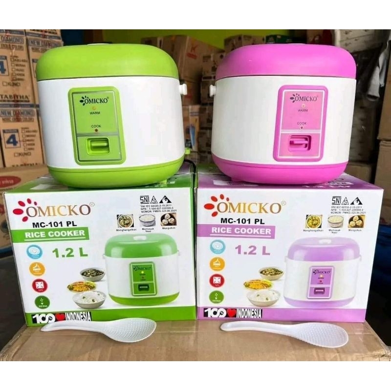Jual Rice Cooker Omicko Ukuran 1,2 Liter MC-101 PL | Shopee Indonesia